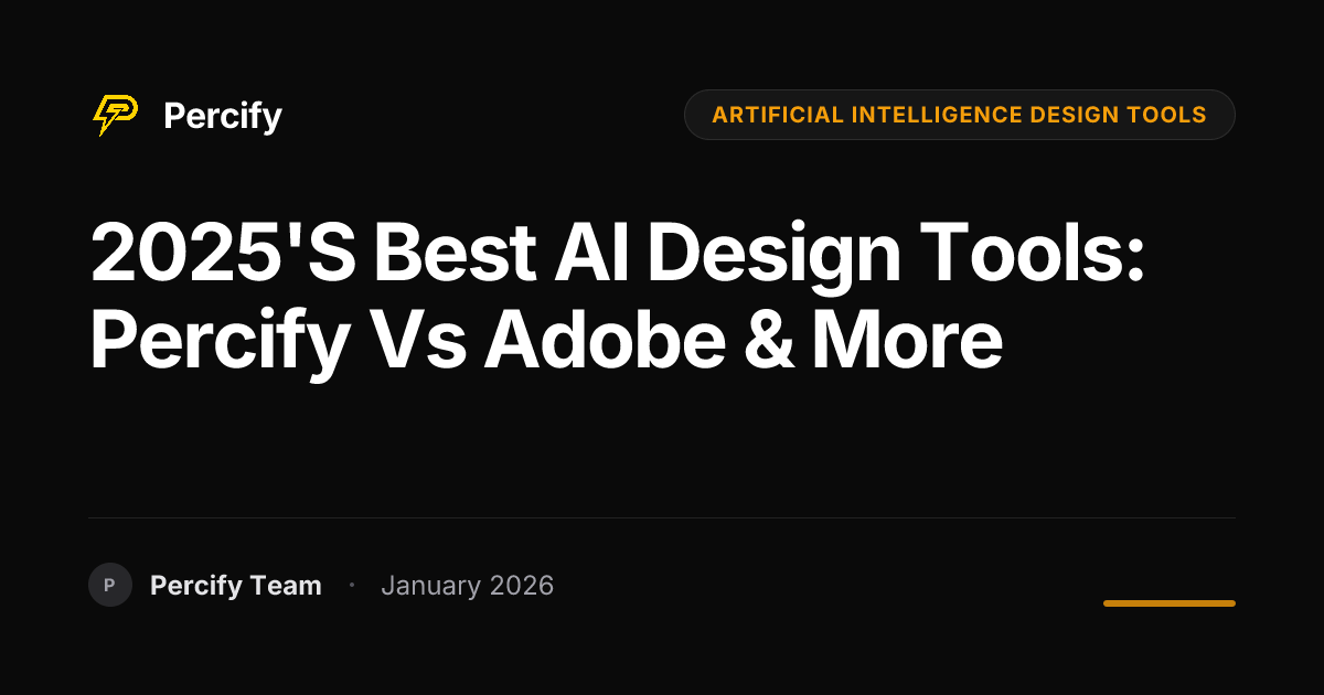 2025's Best AI Design Tools: Percify vs Adobe & More | Percify Blog