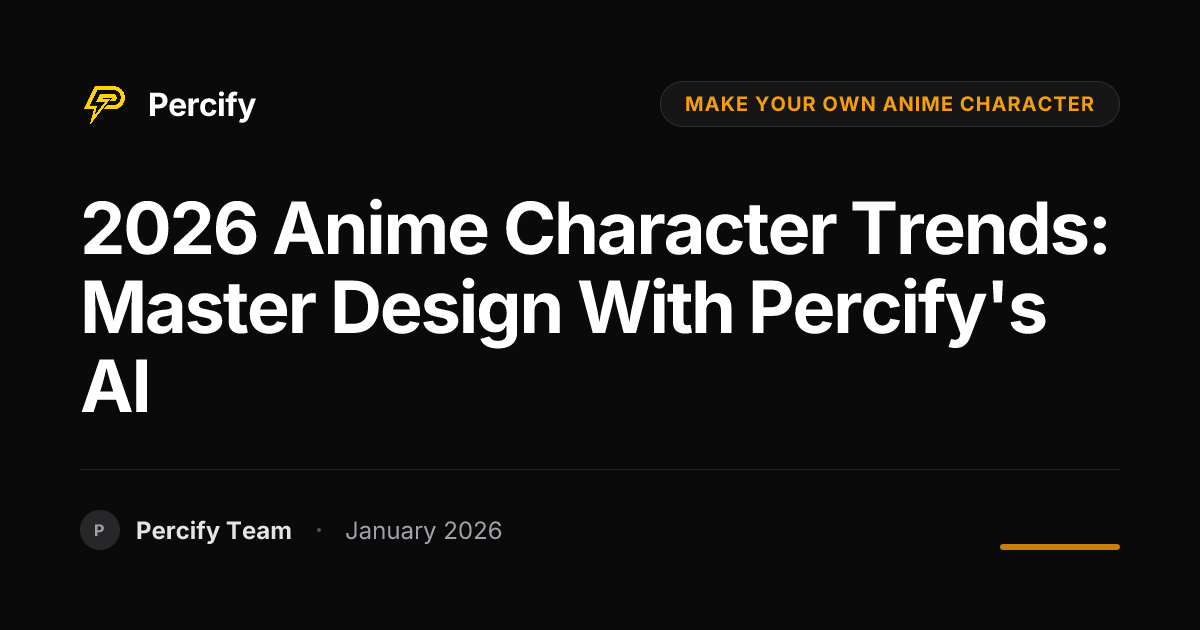 2026 Anime Character Trends: Master Design with Percify's AI | Percify Blog