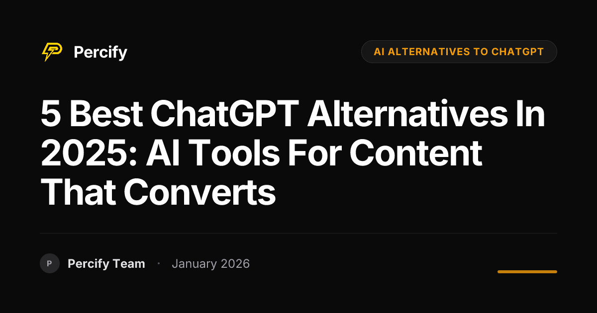 5 Best ChatGPT Alternatives in 2025: AI Tools for Content That Converts ...