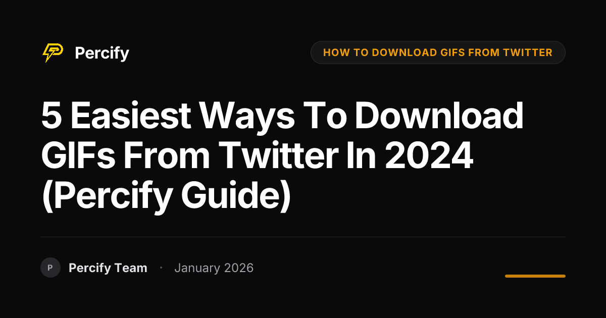 5 Easiest Ways to Download GIFs from Twitter in 2024 (Percify Guide ...