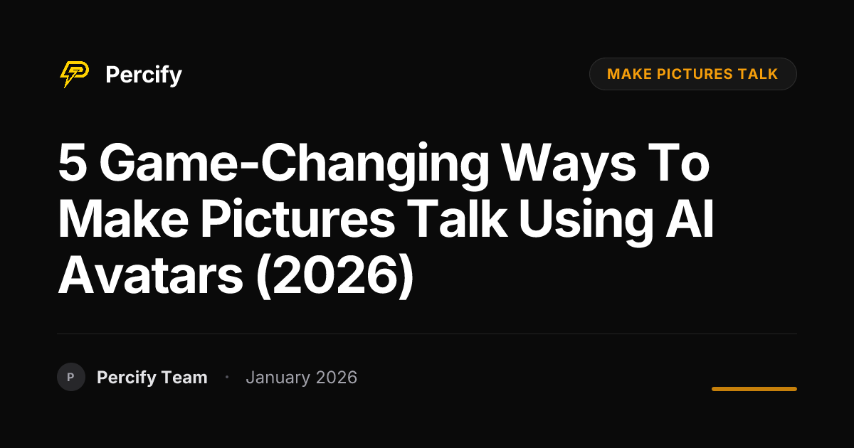 5 Game-Changing Ways to Make Pictures Talk Using AI Avatars (2026 ...