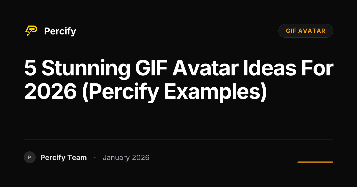 5 Stunning GIF Avatar Ideas for 2026 (Percify Examples) | Percify Blog