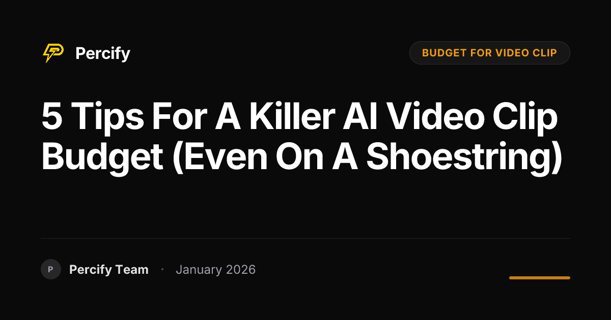 5 Tips for a Killer AI Video Clip Budget (Even on a Shoestring ...