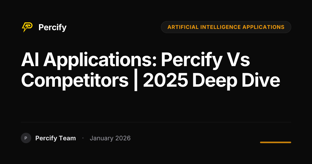 AI Applications: Percify vs Competitors | 2025 Deep Dive | Percify Blog