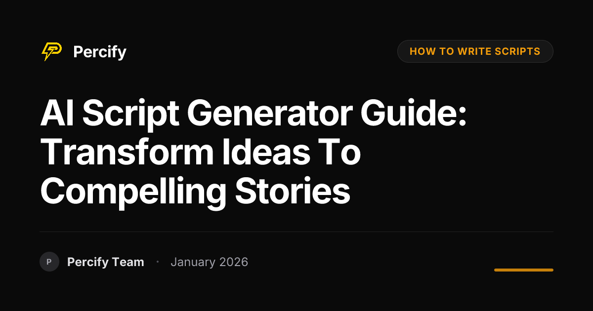 AI Script Generator Guide: Transform Ideas to Compelling Stories ...