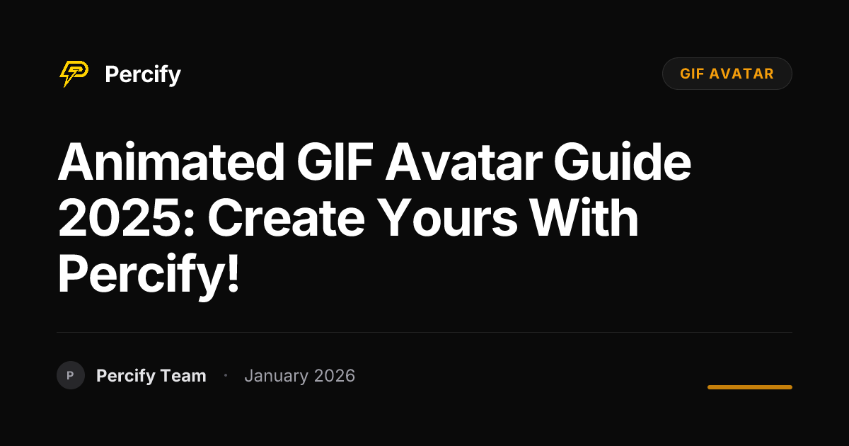 Animated GIF Avatar Guide 2025: Create Yours with Percify! | Percify Blog