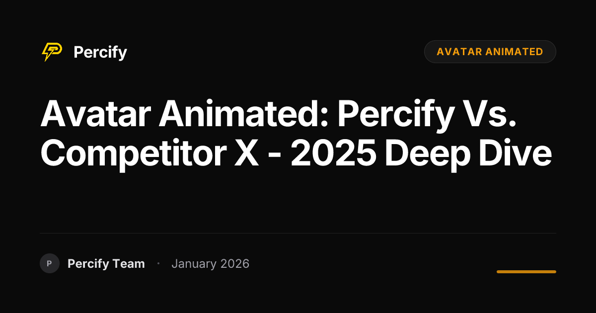 Avatar Animated: Percify vs. Competitor X - 2025 Deep Dive | Percify Blog