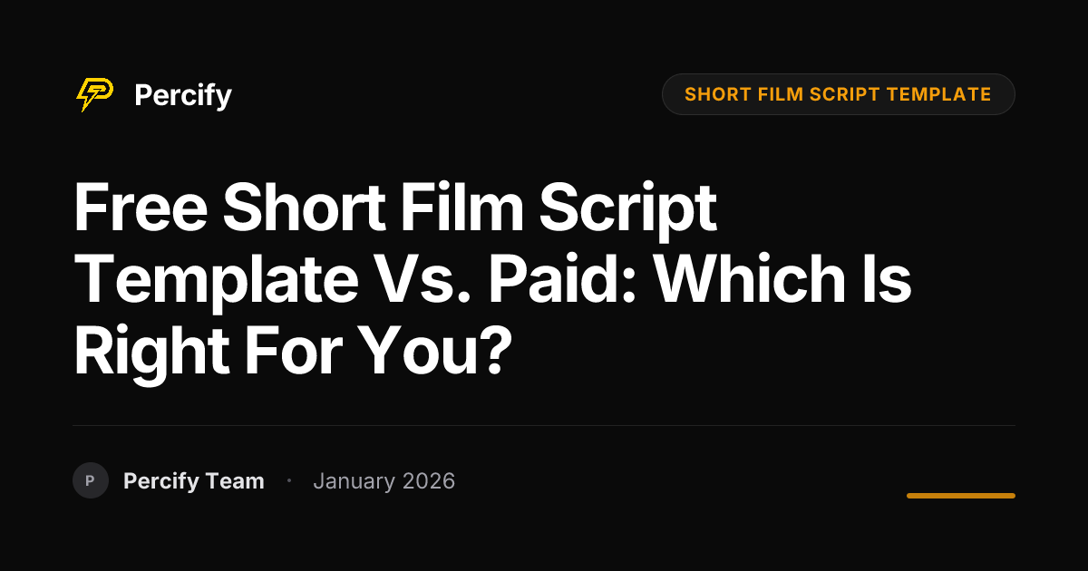 Free Short Film Script Template vs. Paid: Which is Right for You ...