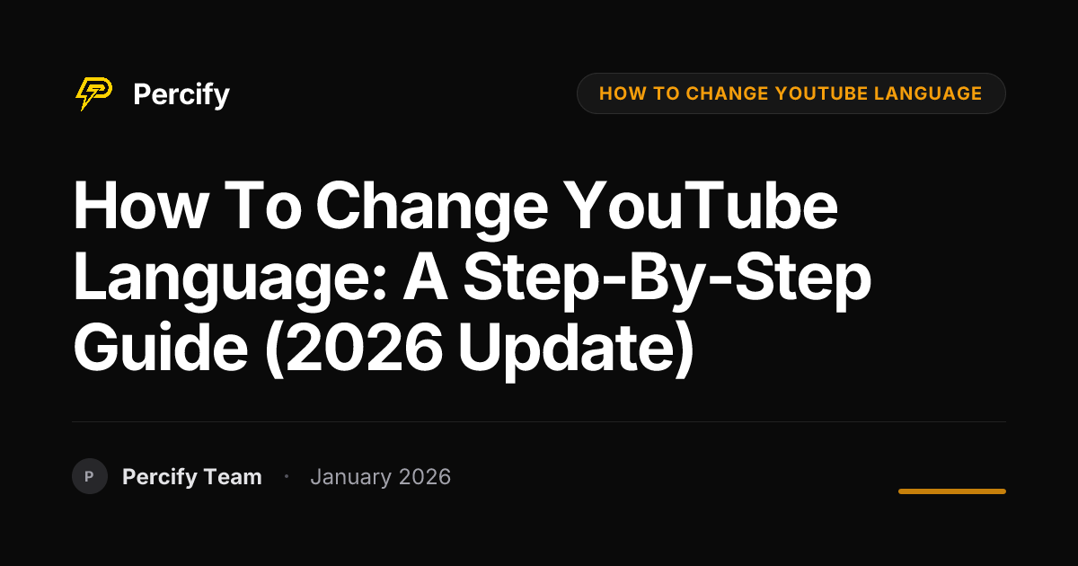 How to Change YouTube Language: A Step-by-Step Guide (2026 Update ...
