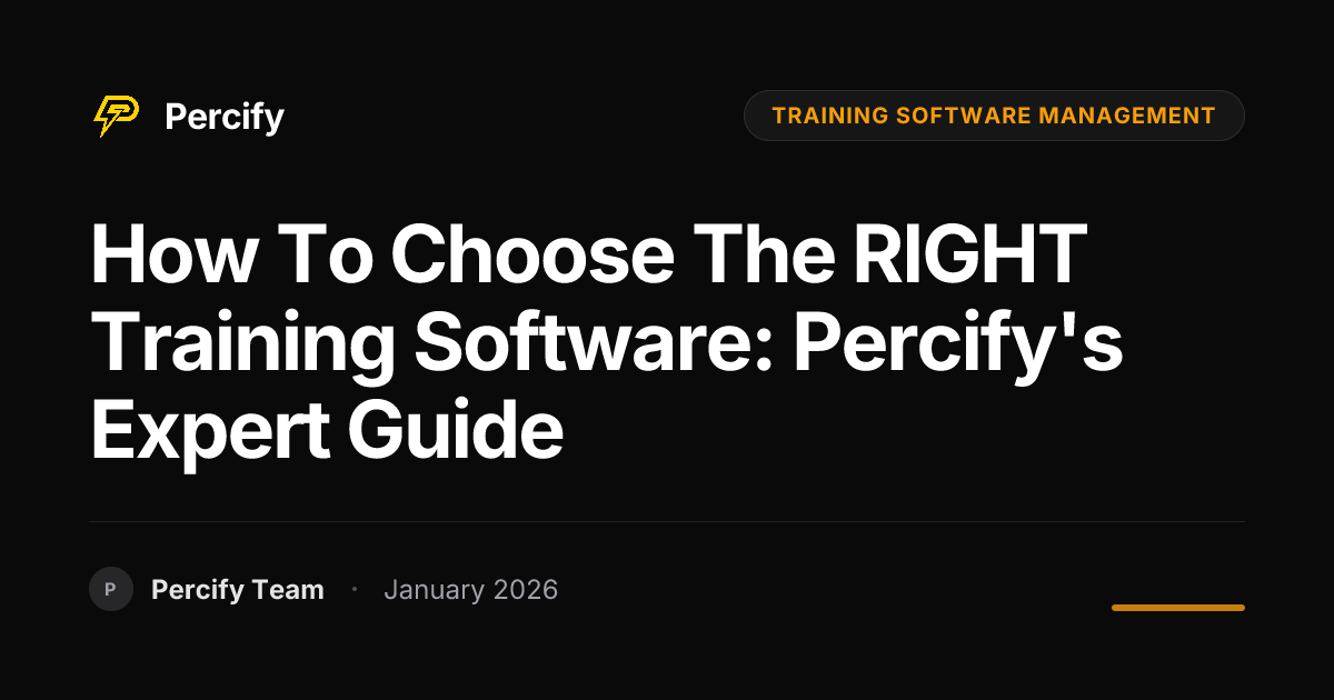 How to Choose the RIGHT Training Software: Percify's Expert Guide ...