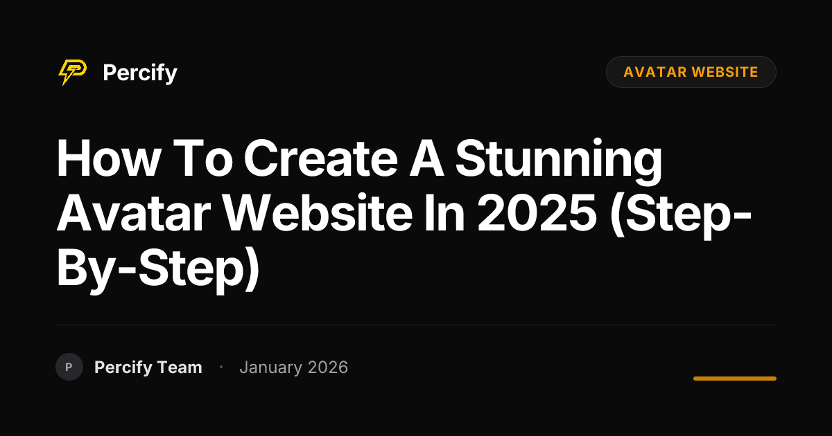 How to Create a Stunning Avatar Website in 2025 (Step-by-Step ...