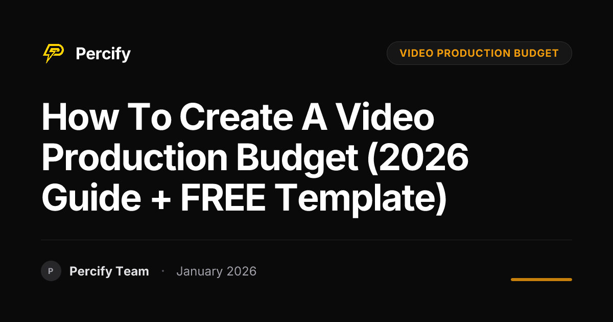 How to Create a Video Production Budget (2026 Guide + FREE Template ...