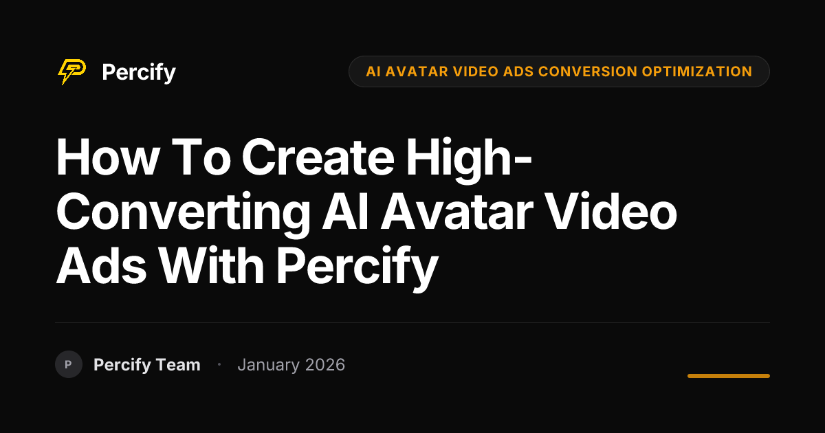 How to Create High-Converting AI Avatar Video Ads With Percify ...