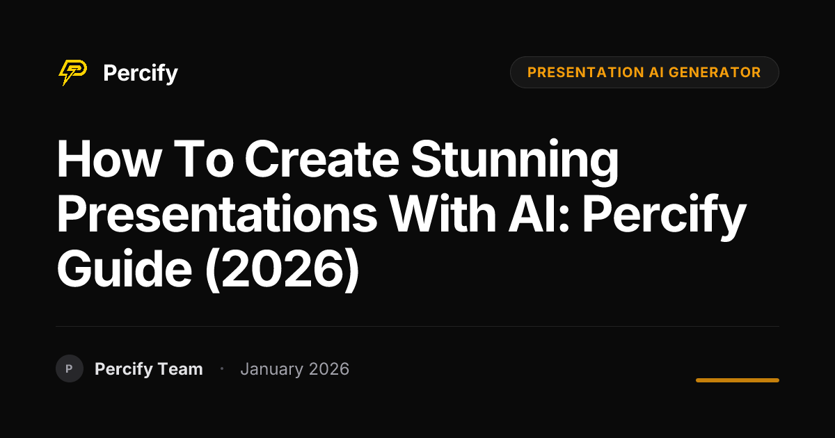 How to Create Stunning Presentations with AI: Percify Guide (2026 ...