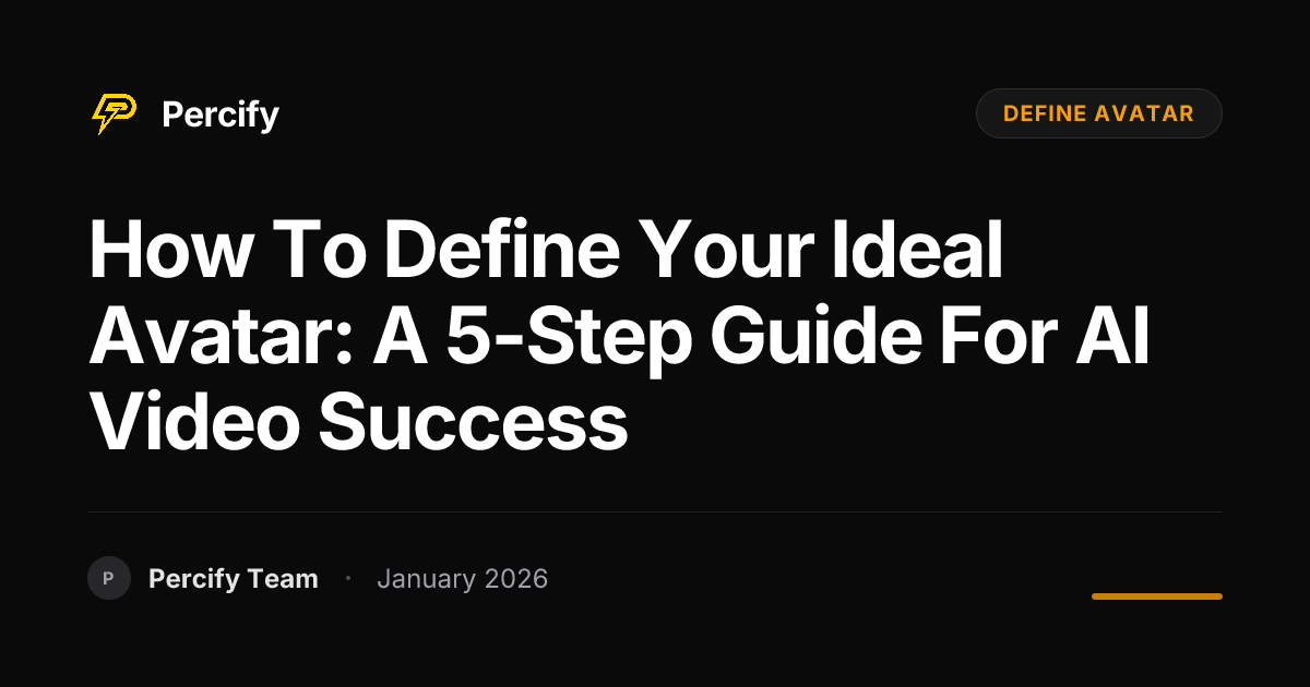 How to Define Your Ideal Avatar: A 5-Step Guide for AI Video Success ...