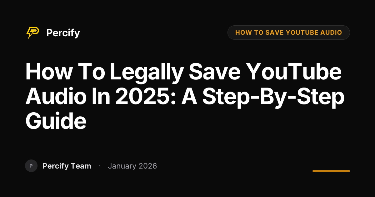 How to Legally Save YouTube Audio in 2025: A Step-by-Step Guide ...