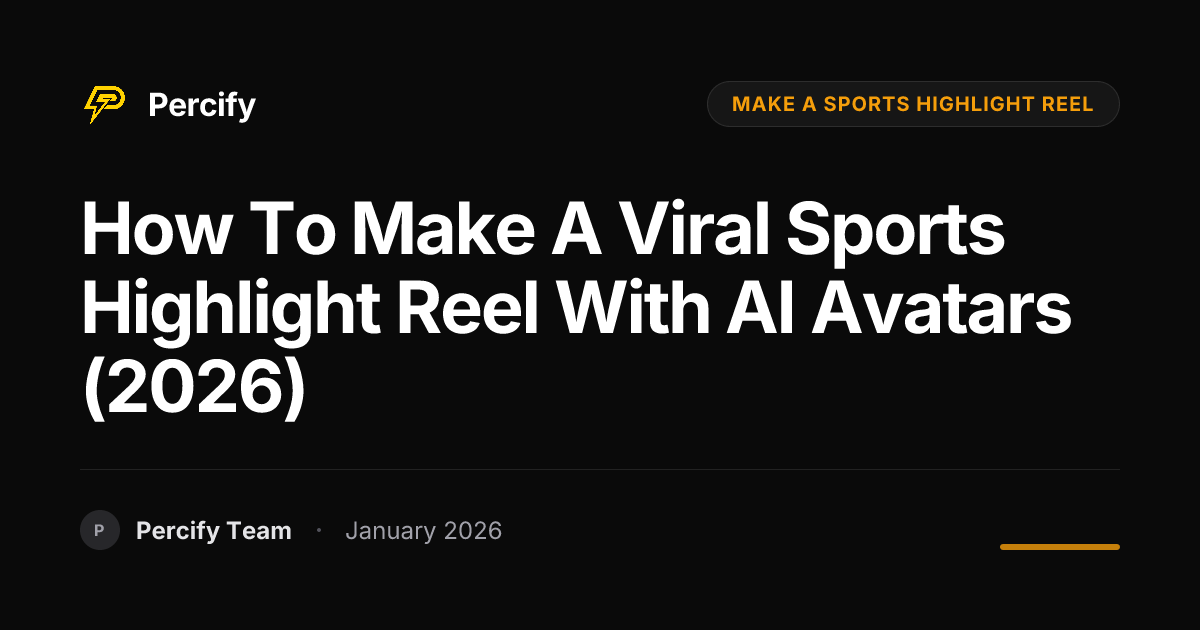How to Make a Viral Sports Highlight Reel with AI Avatars (2026 ...