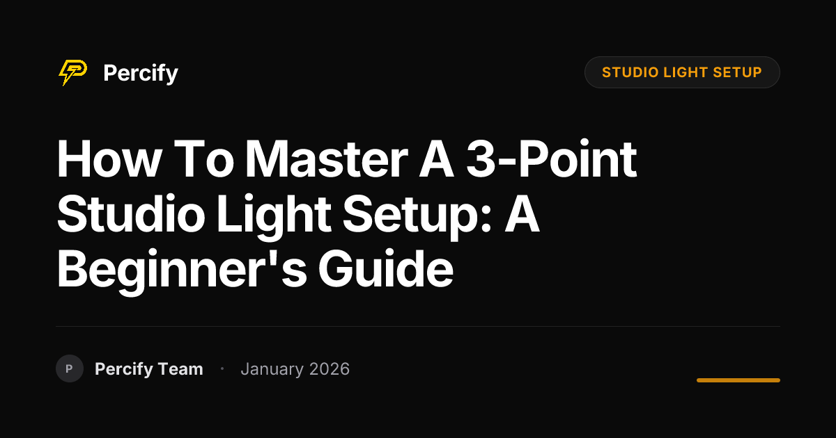 How to Master a 3-Point Studio Light Setup: A Beginner's Guide ...