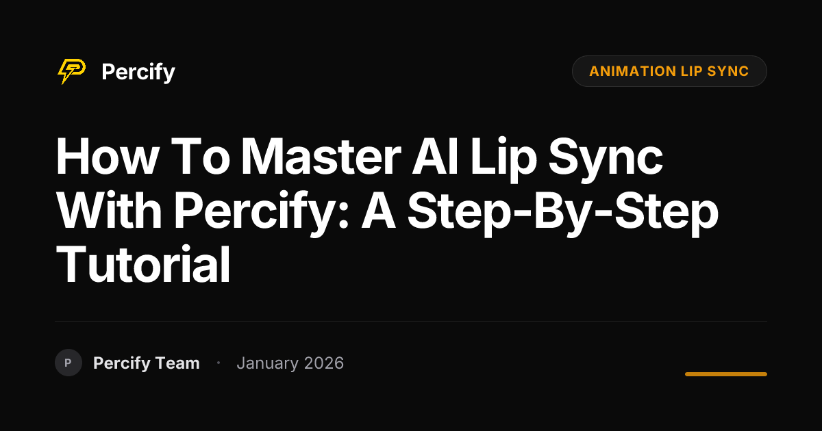 How to Master AI Lip Sync with Percify: A Step-by-Step Tutorial ...