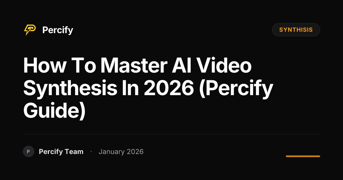 How to Master AI Video Synthesis in 2026 (Percify Guide) | Percify Blog