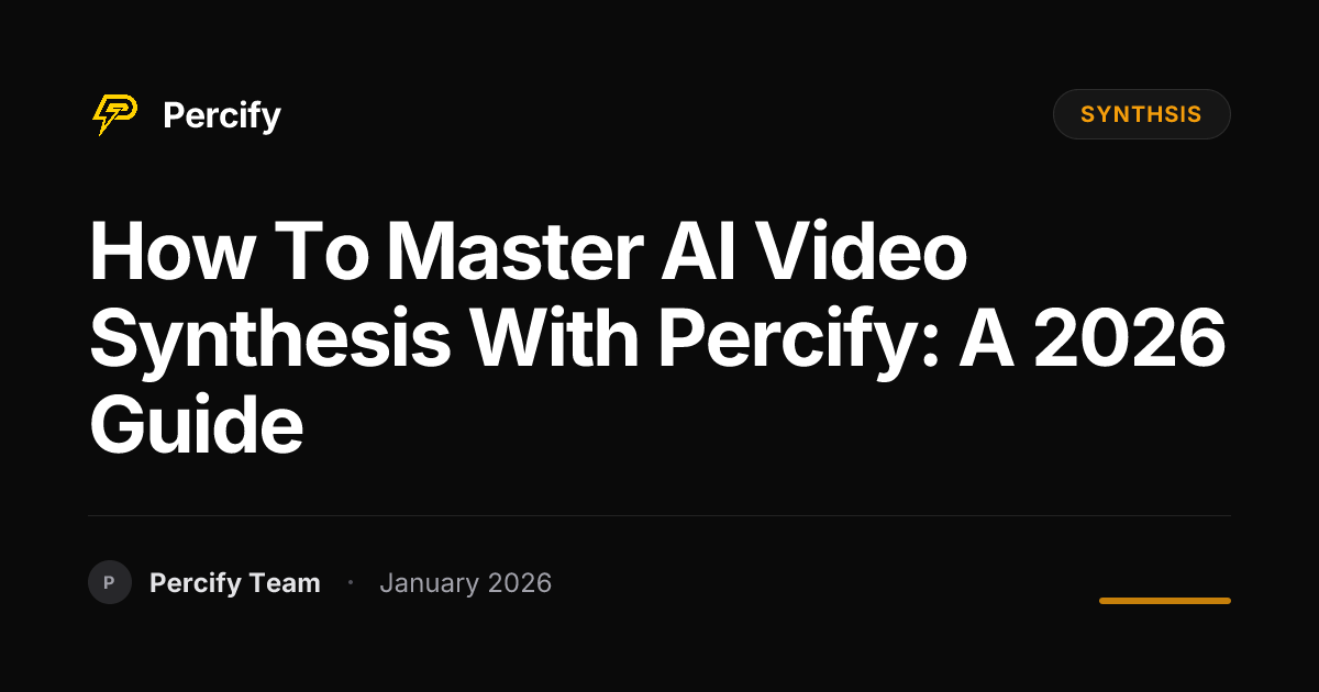 How To Master AI Video Synthesis with Percify: A 2026 Guide | Percify Blog