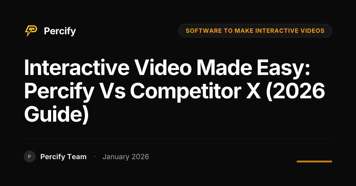 Interactive Video Made Easy: Percify vs Competitor X (2026 Guide ...