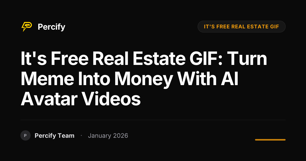 It's Free Real Estate GIF: Turn Meme into Money with AI Avatar Videos ...