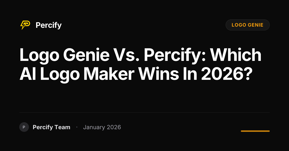 Logo Genie vs. Percify: Which AI Logo Maker Wins in 2026? | Percify Blog
