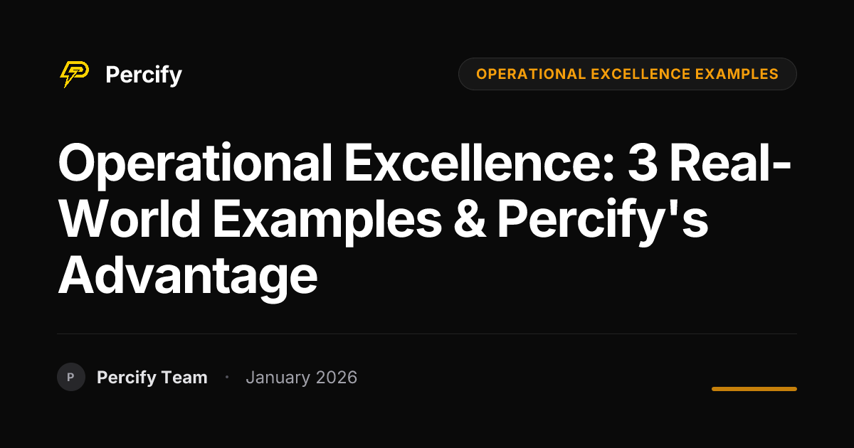 Operational Excellence: 3 Real-World Examples & Percify's Advantage ...