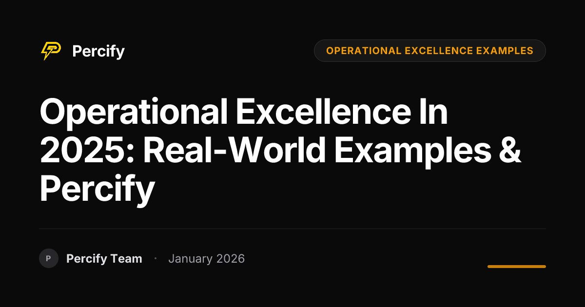 Operational Excellence in 2025: Real-World Examples & Percify | Percify ...
