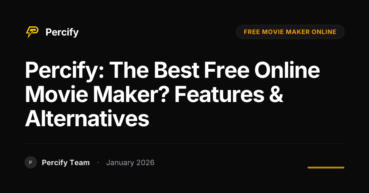 Percify: The Best Free Online Movie Maker? Features & Alternatives ...