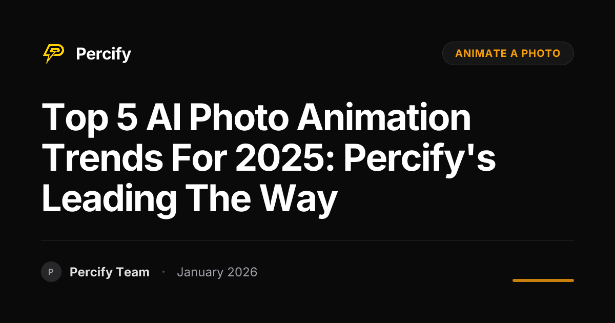 Top 5 AI Photo Animation Trends for 2025: Percify's Leading the Way ...