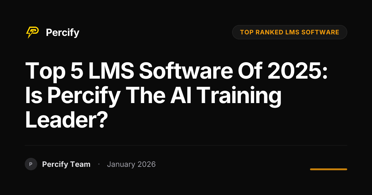 Top 5 LMS Software of 2025: Is Percify the AI Training Leader ...