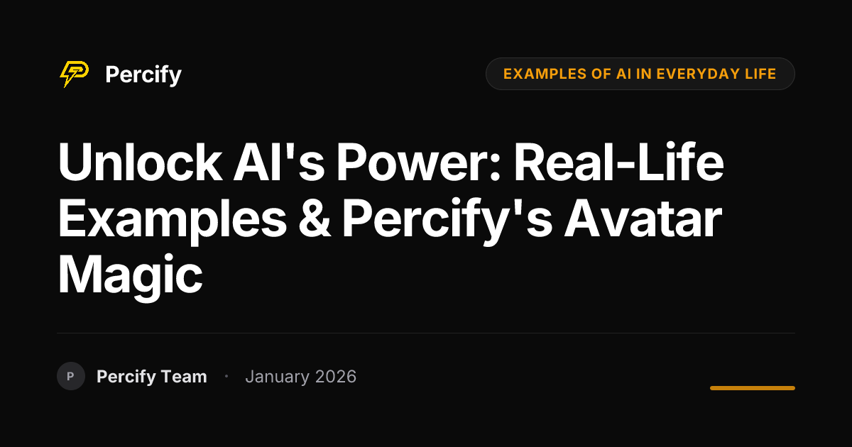 Unlock AI's Power: Real-Life Examples & Percify's Avatar Magic ...